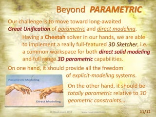 Beyond Parametric - New Approach to Geometric Constraint Solving | PPTX | 3-D Graphics ...