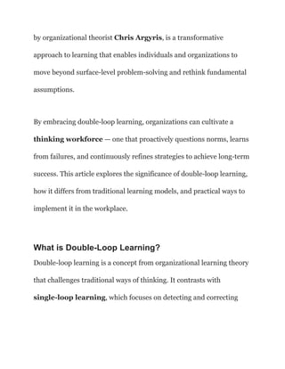 Beyond Problem-Solving_ How Double-Loop Learning Transforms Workplace ...