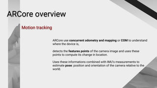 Beyond reality with ARCore | PPT