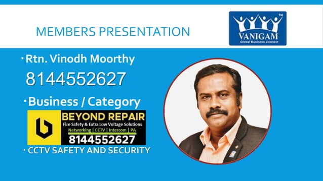 Beyond Repair_business_connect_vanigam_presentation.pptx