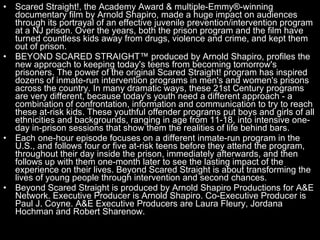 Beyond scared straight | PPT