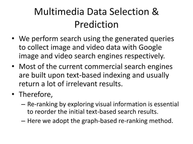 Multimedia Answer Generation for Community Question Answering | PPTX