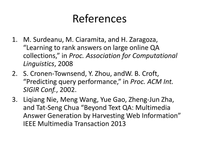 Multimedia Answer Generation for Community Question Answering | PPTX