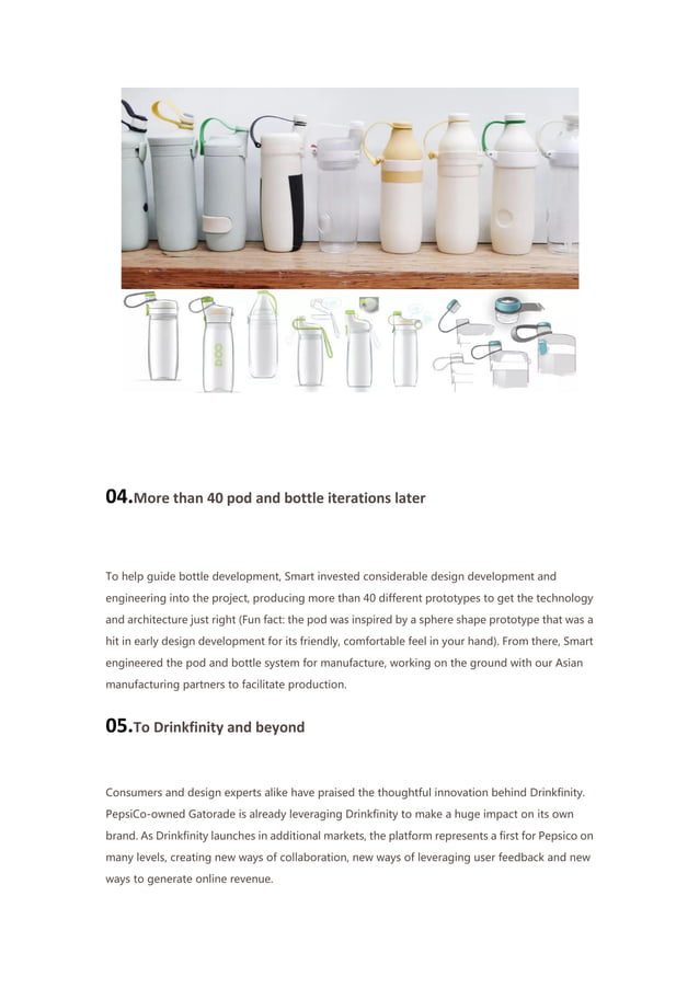 Beyond the beverage: pepsiCo drinkfinity | PDF