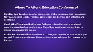 Beyond The Blackboard Teachers’ Growth Through Education Conferences.pptx