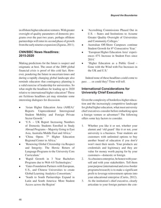 Beyond the boundaries the future of borderless higher education | PDF