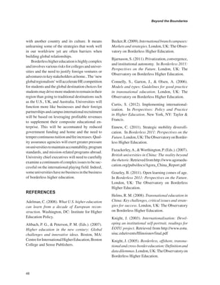 Beyond the boundaries the future of borderless higher education | PDF