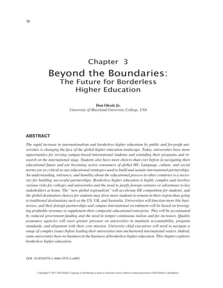 Beyond the boundaries the future of borderless higher education | PDF