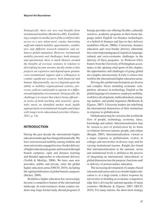 Beyond the boundaries the future of borderless higher education | PDF