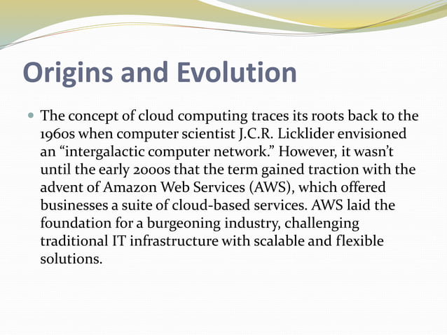 Beyond the Horizon Exploring the Future of Cloud Computing.pptx | Cloud Computing | Internet