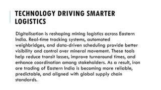 Beyond the Mine Gate : Logistics Strategies Driving Eastern India’s ...
