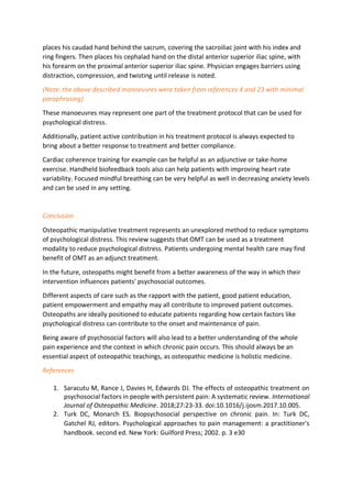 Beyond the musculoskeletal system: Effects of osteopathy on patients ...