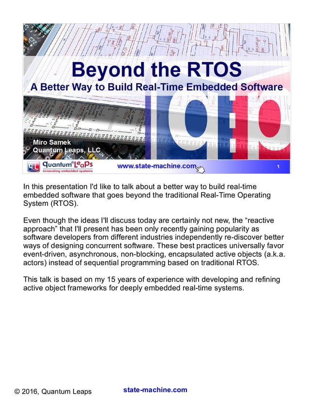 Beyond the RTOS: A Better Way to Design Real-Time Embedded Software | PDF | Operating Systems ...
