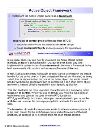 Beyond the RTOS: A Better Way to Design Real-Time Embedded Software | PDF