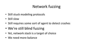 BSides LV 2016 - Beyond the tip of the iceberg - fuzzing binary ...