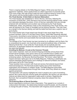 Beyond the Veil-A Look at Lesser-Known Historical Secret Societies | DOCX