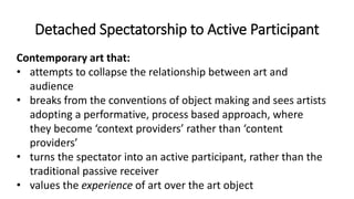 Beyond the visual: The Body in Contemporary Art | PPTX