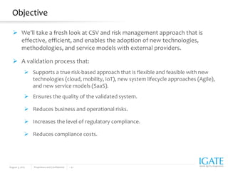 IT Compliance in 2015 - Beyond the “v” model | PPT