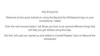 Beyond The Whiteboard Introduction | PPT