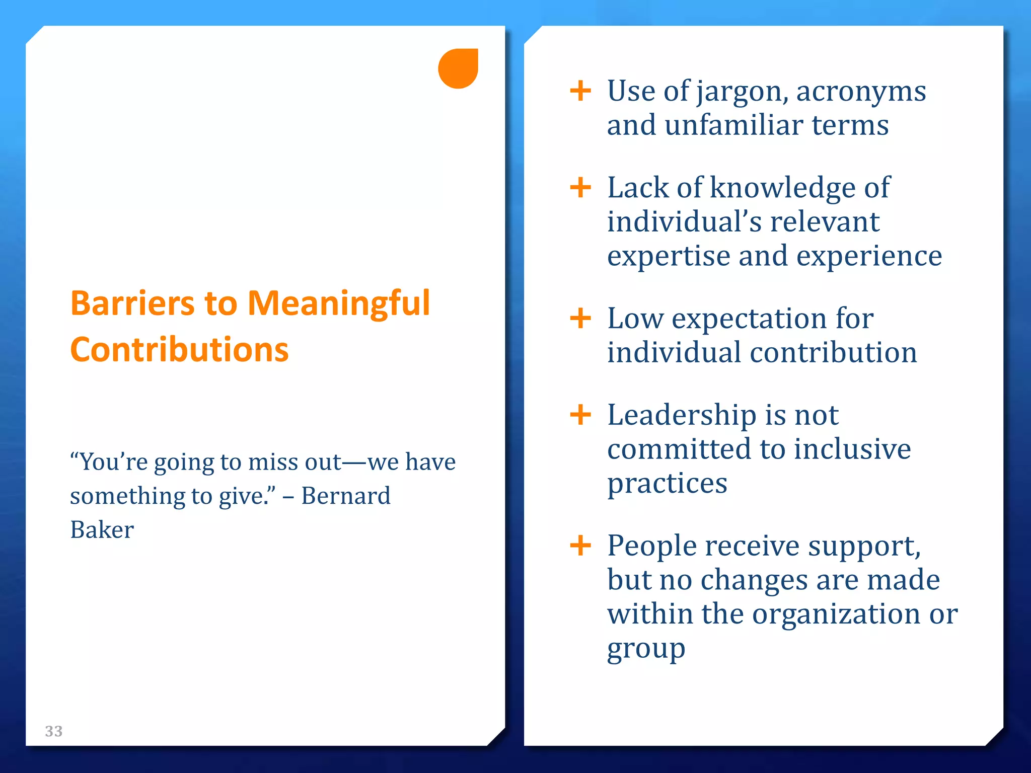 Beyond Tokenism | PPT