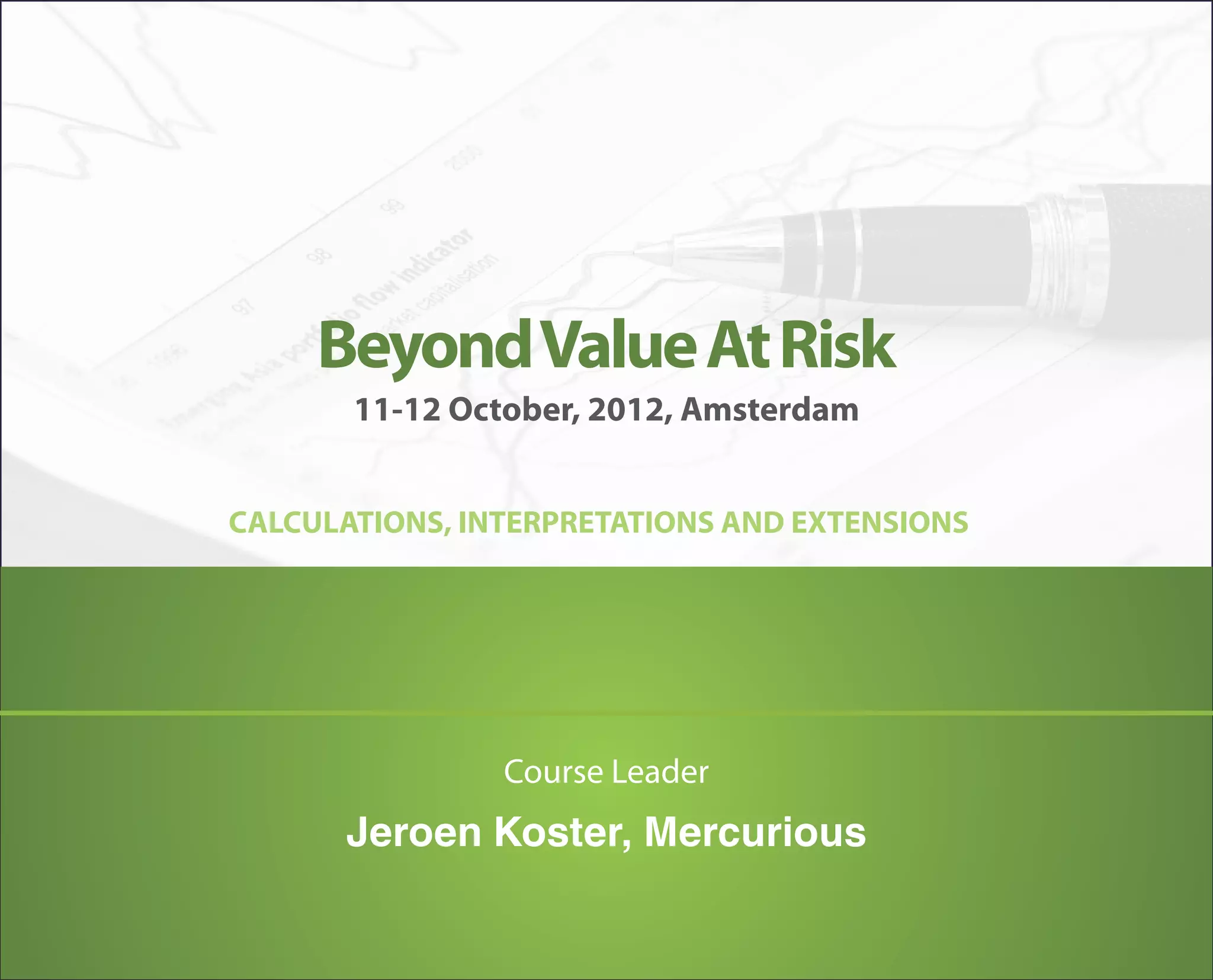 Beyond Value At Risk | PDF | Stocks and Bonds | Personal Investing