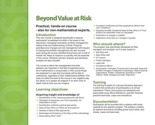 Beyond Value At Risk | PDF | Stocks and Bonds | Personal Investing