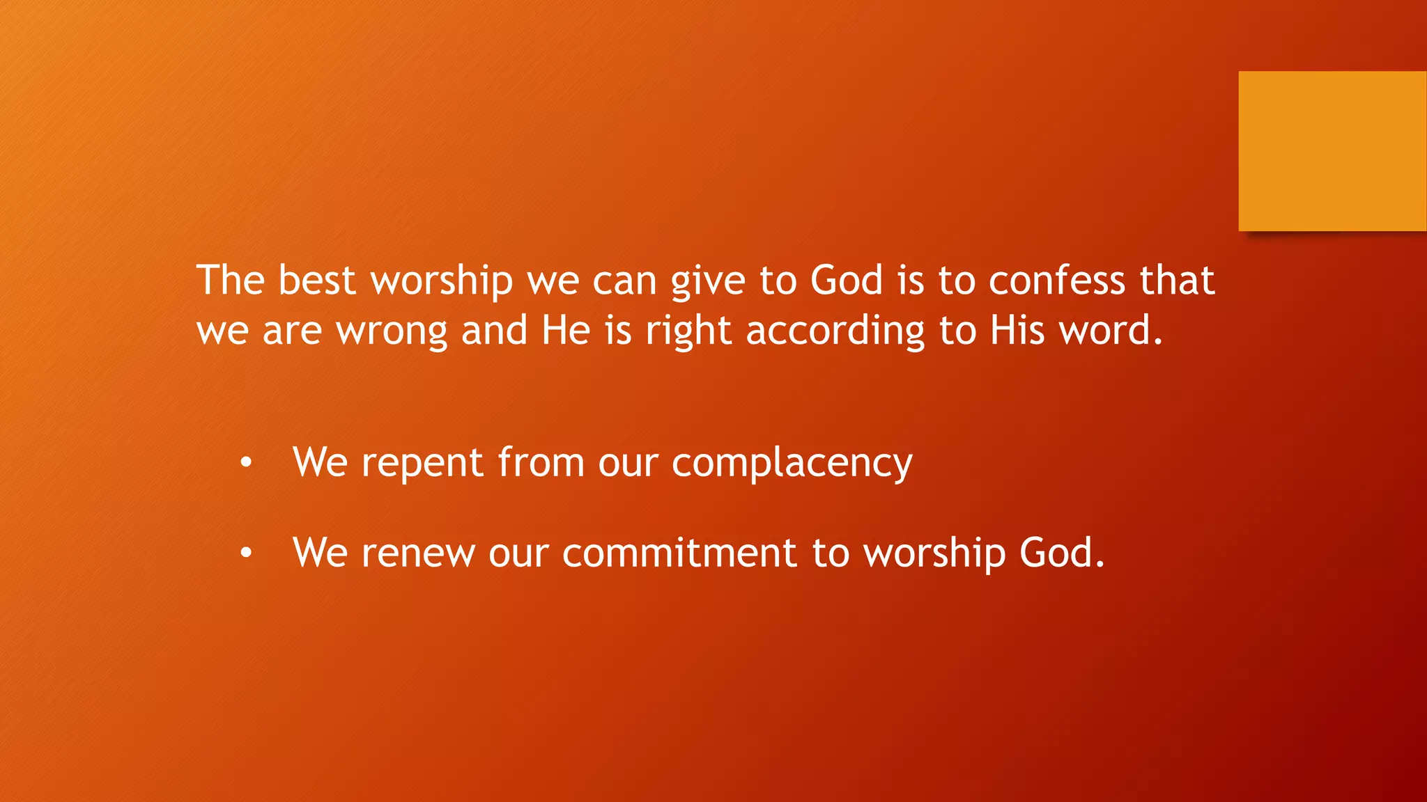 Beyond worship service | PPT