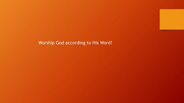 Beyond worship service | PPT