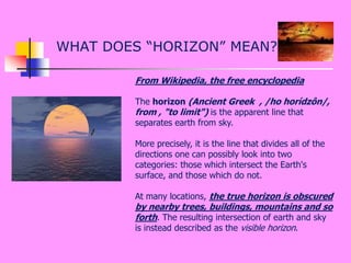 Beyond your horizons sharepoint | PPTX | Geography | Science