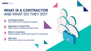 Be your own boss: a career as a contractor | PPT