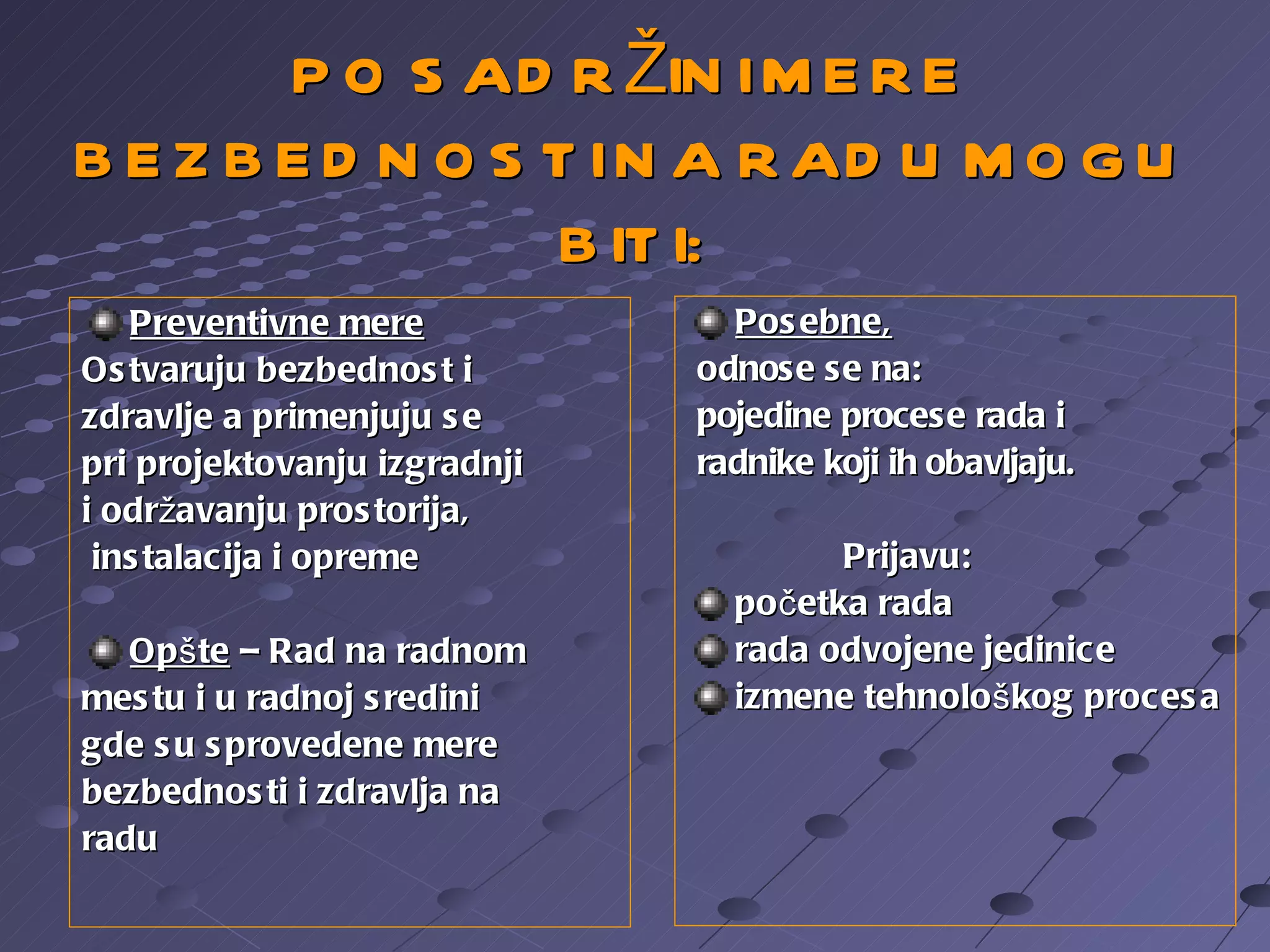 Bezbednost i zdravlje na radu mc cann | PPT