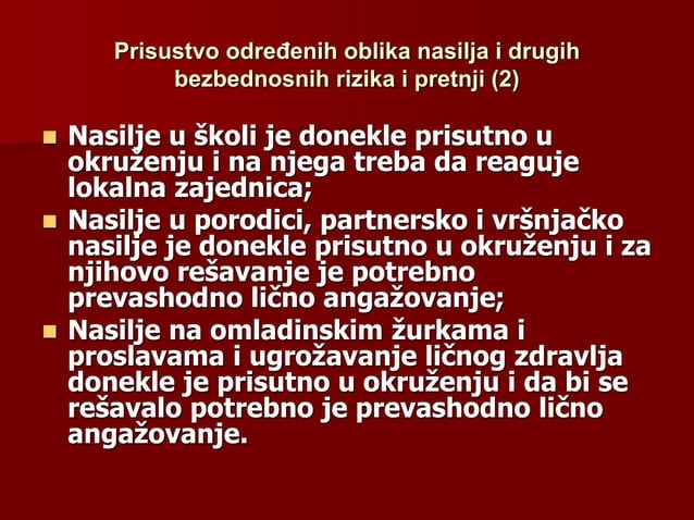 Bezbednost mladih u Srbiji.ppt | Free Download