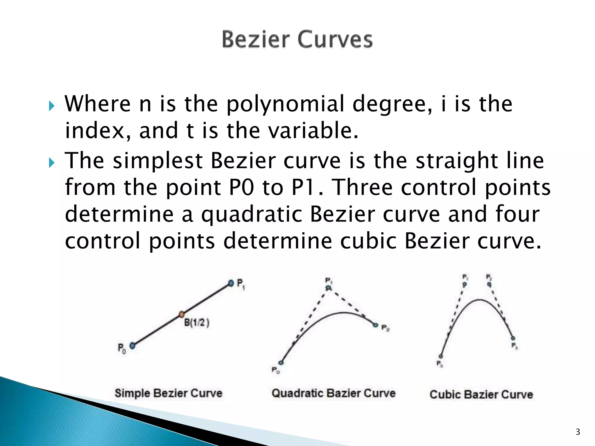 Bezeir curve na B spline Curve | PPT Bezeir curve na B spline Curve | PPT