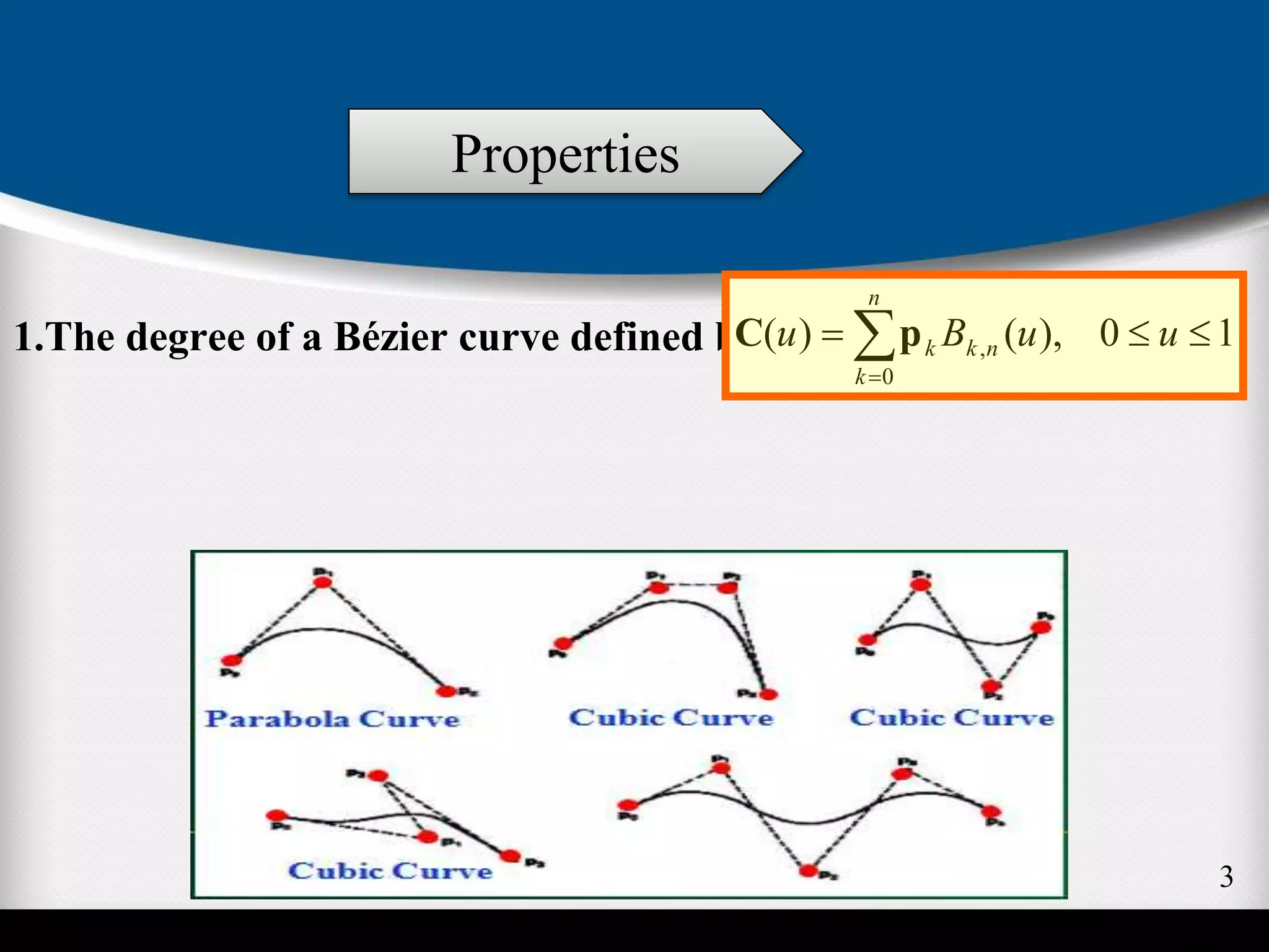 Bezier curve computer graphics | PPTX