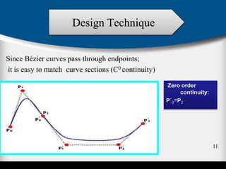 Bezier curve computer graphics | PPTX