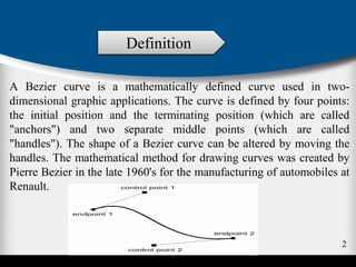 Bezier curve computer graphics | PPTX