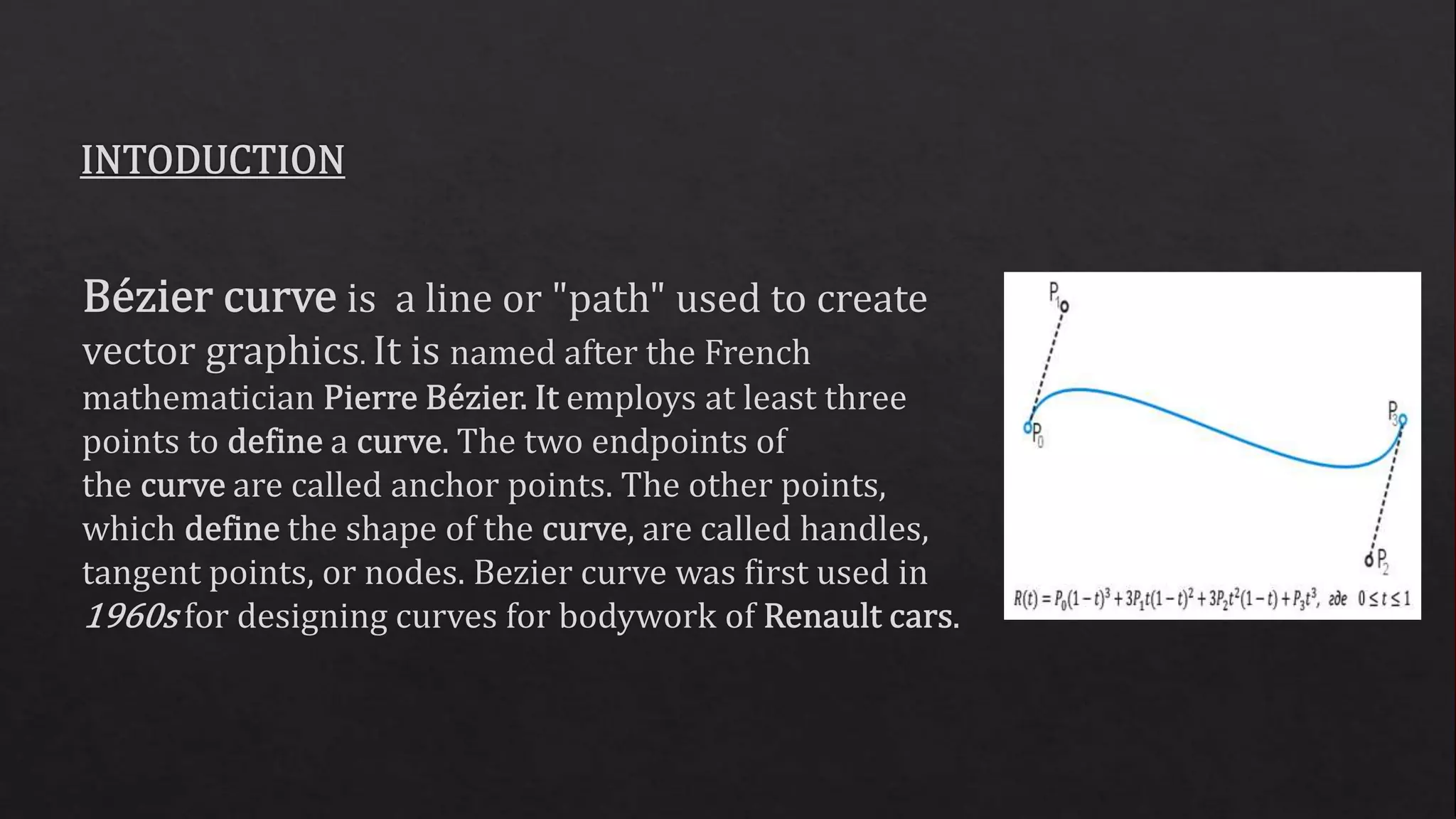 Bezier Curve Computer Graphics Ppt