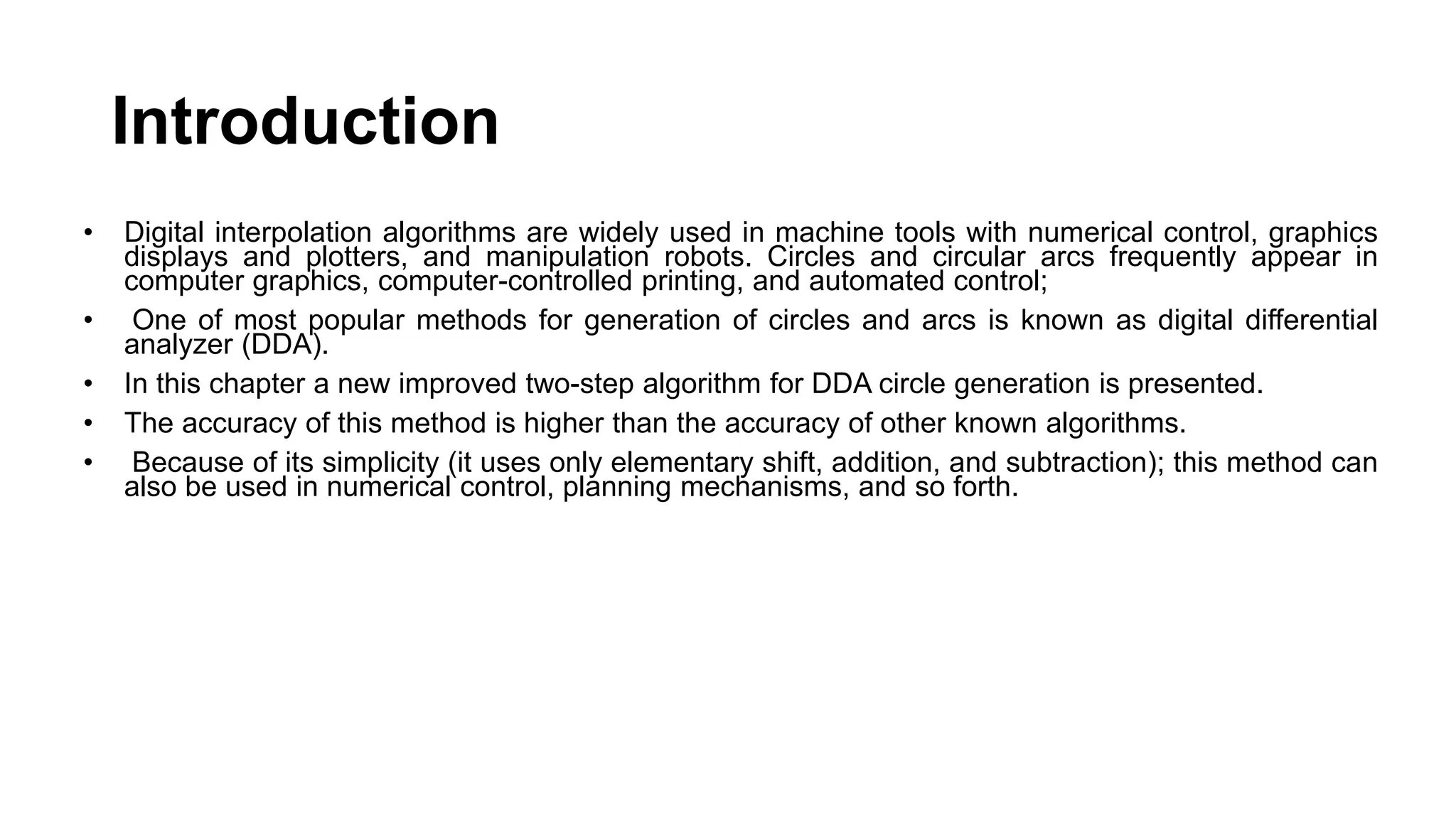 Computer Graphics Introduction To Curves | PPTX
