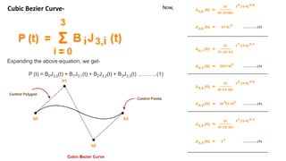 Computer Graphics Introduction To Curves | PPTX
