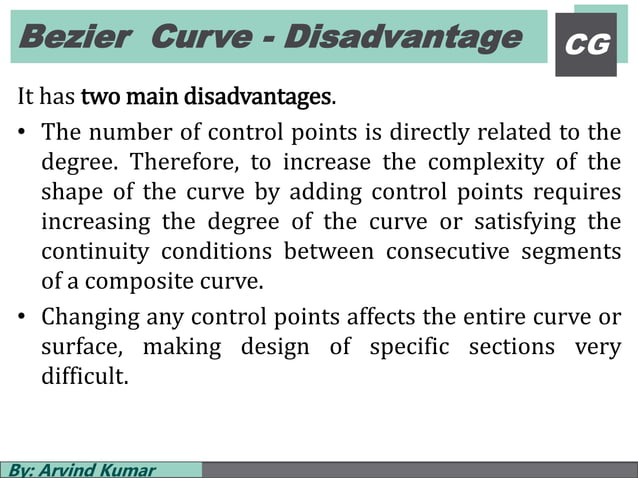 Bezier curve & B spline curve | PPTX | Physics | Science