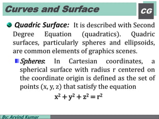 Bezier curve & B spline curve | PPTX