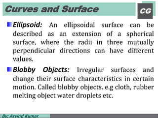 Bezier curve & B spline curve | PPTX