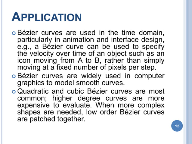 Bezier Curves | PPTX