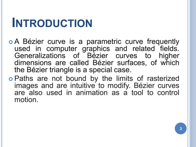 Bezier Curves | PPTX