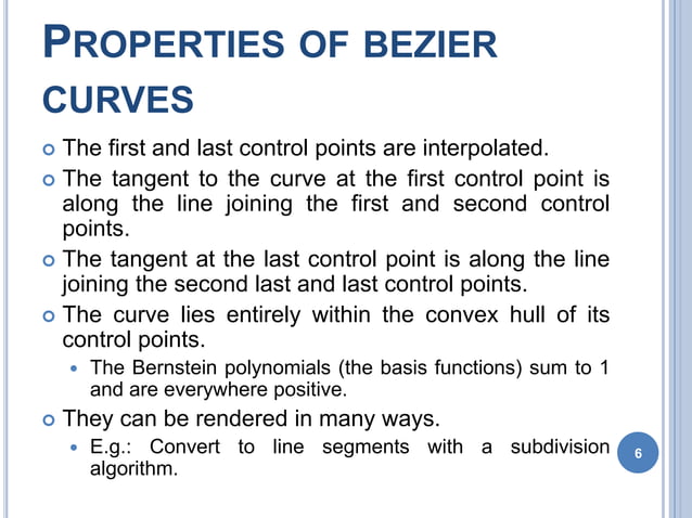 Bezier Curves | PPTX