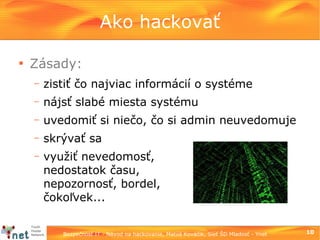 Bezpečnosť IT - návod na hackovanie | PDF