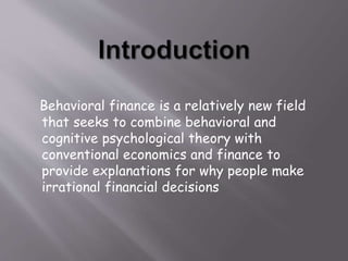 Behavioral Finance | PPSX