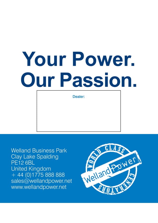 Welland Power Brochure 2015 | PDF