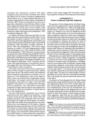 Colour diagnostic detailed report on diagnostic | PDF