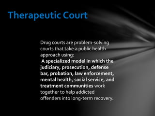 Drug Courts Work! | PPTX